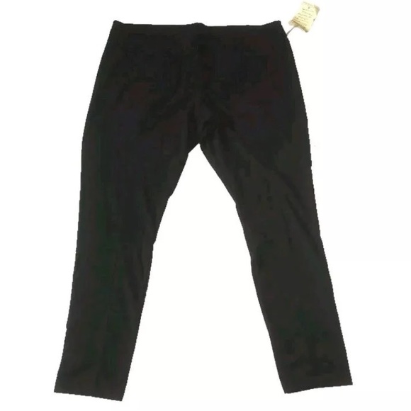 ONE WORLD | Pants & Jumpsuits | One World Black Cropped Stretch Legging ...